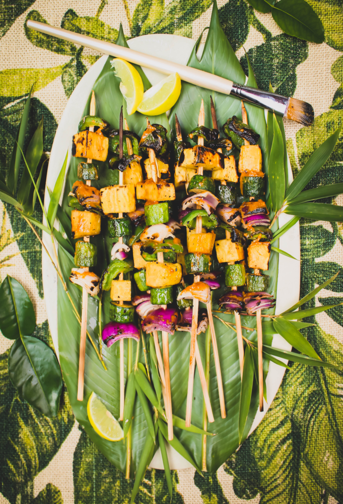 Satay Vegetable Skewers with Satay Sauce | FreshlyKenya